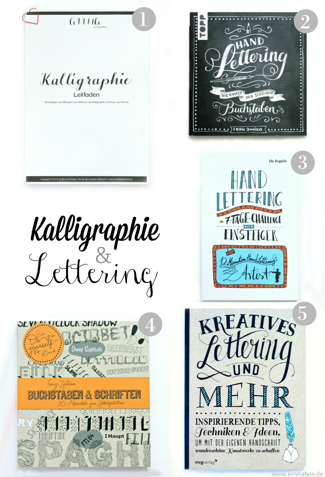 {März} Kalligraphie und Handlettering lernen - Emma Bee